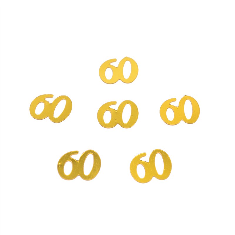 1Bag Gold Sequin Digitals Confetti 18/30/40/50/60 ... – Grandado