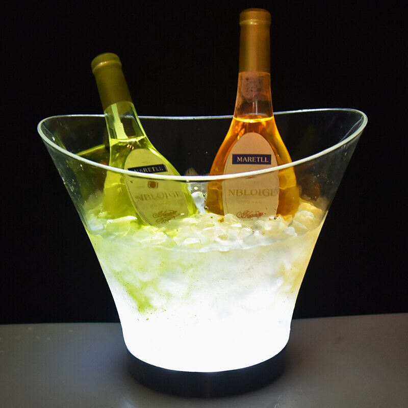 Transparent Luminous Ice Bucket 6L Round Colorful ... – Vicedeal