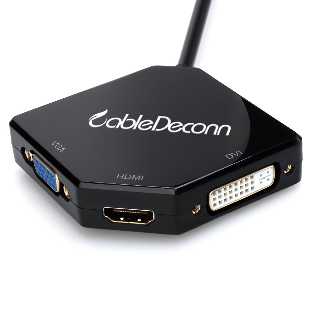 Displayport Hub Display Port Naar Hdmi Vga Dvi Ada... – Grandado