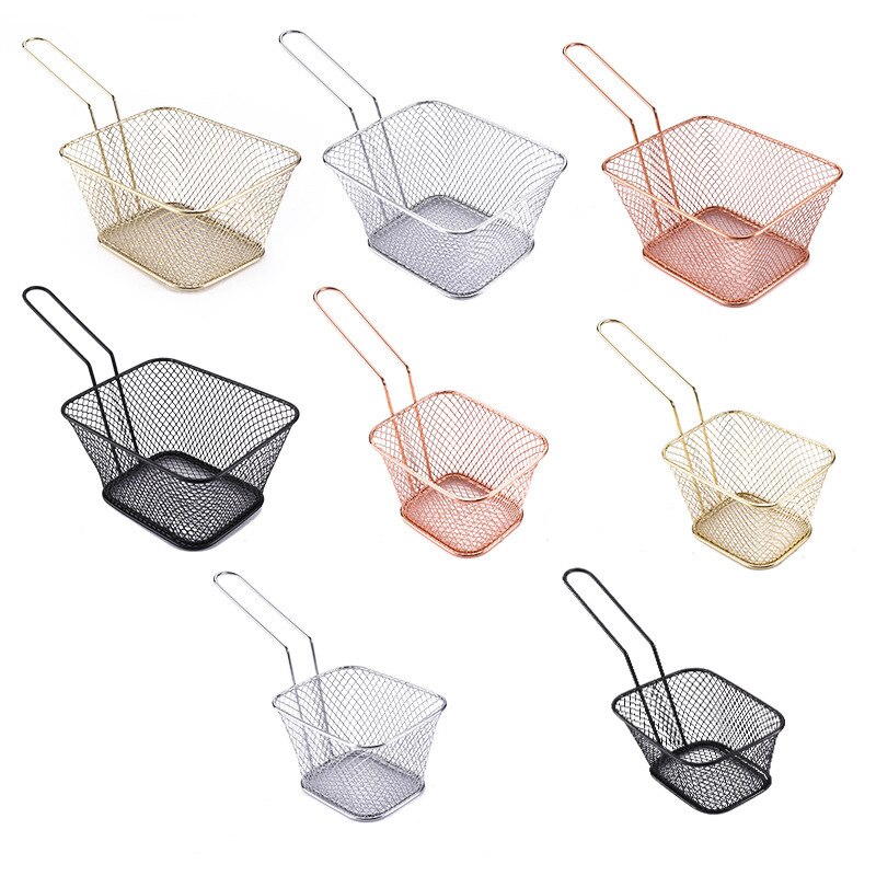 Stainless Steel Electroplating Square Frying Baske... – Vicedeal