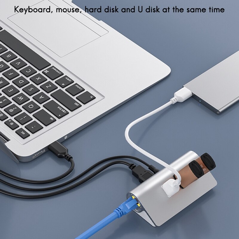 USB3.0 HUB 3-Port USB+Gigabit Ethernet Port 5Gbps ... – Grandado