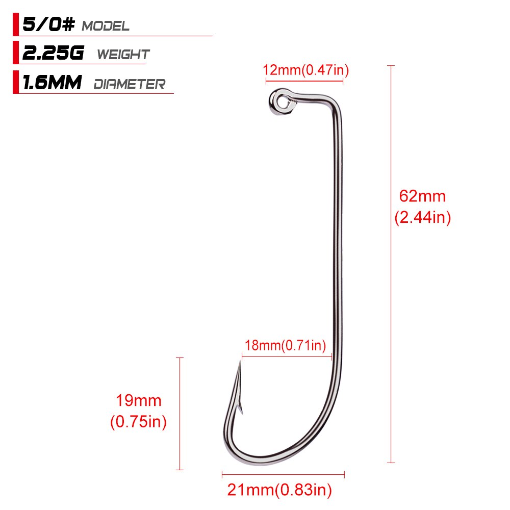 50 Stks/partij High-Carbon Steel Vishaken-2 #-5/0 ... – Grandado