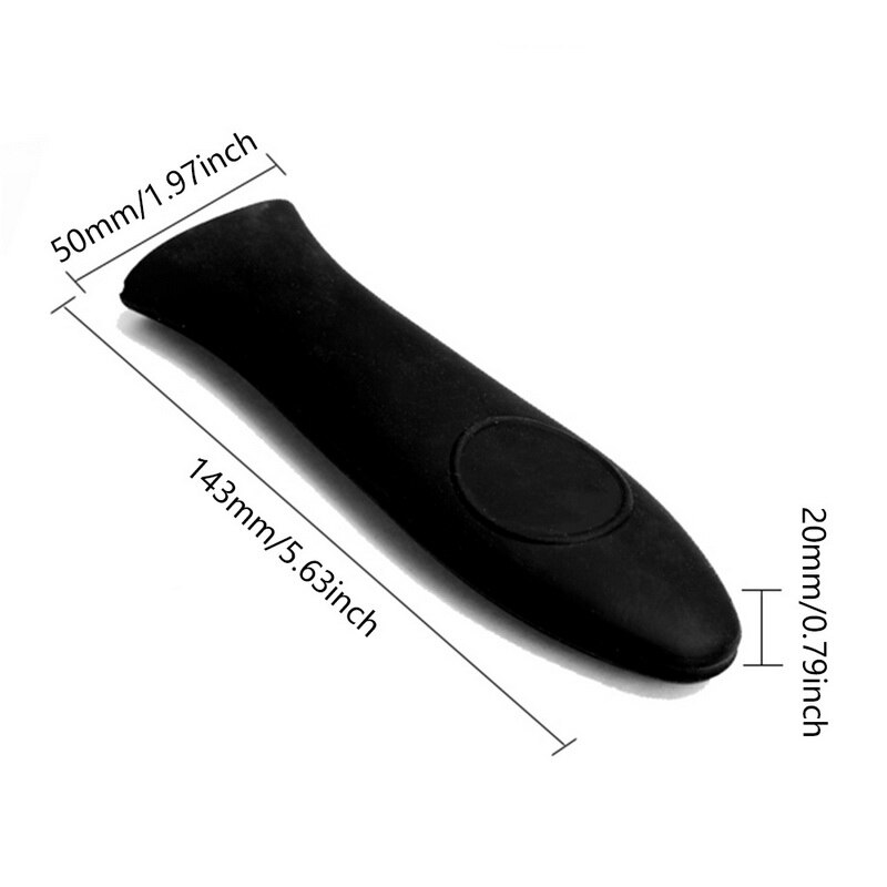 Handle Holder Black Silicone Handle Cover for Cast... – Grandado