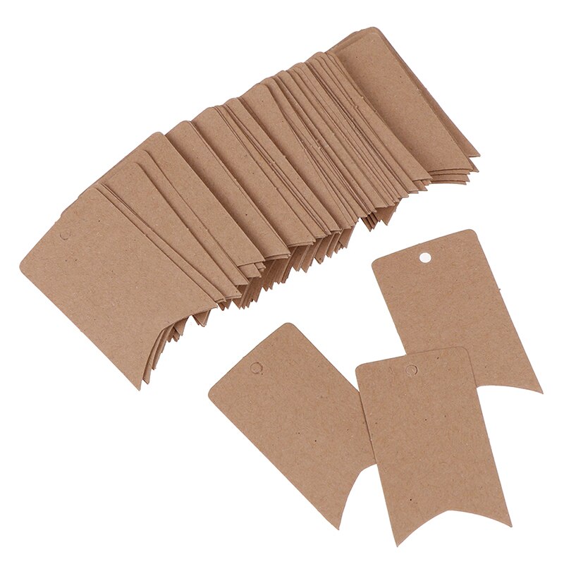 100PCS Natural Brown Kraft Paper Tags With Jute Tw... – Grandado