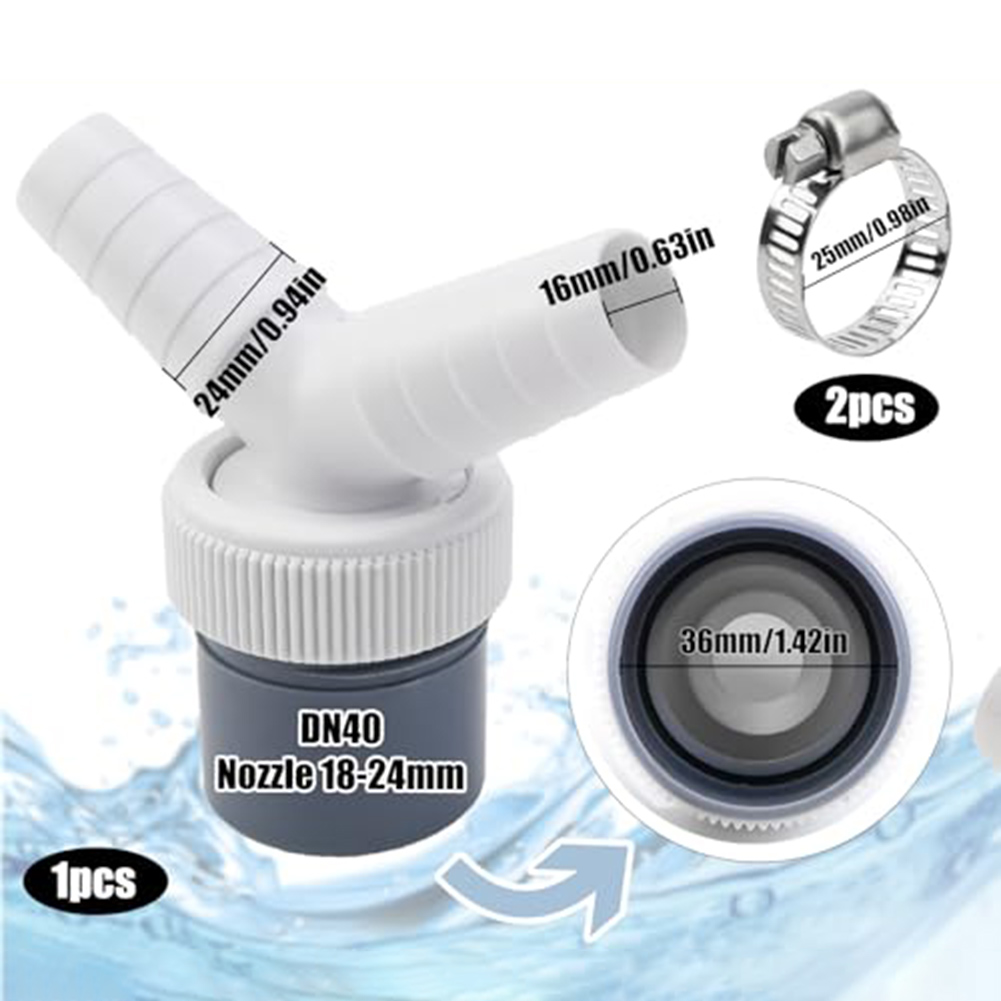 Dishwasher Washing Machine Drain Adapter Three-way... – Vicedeal