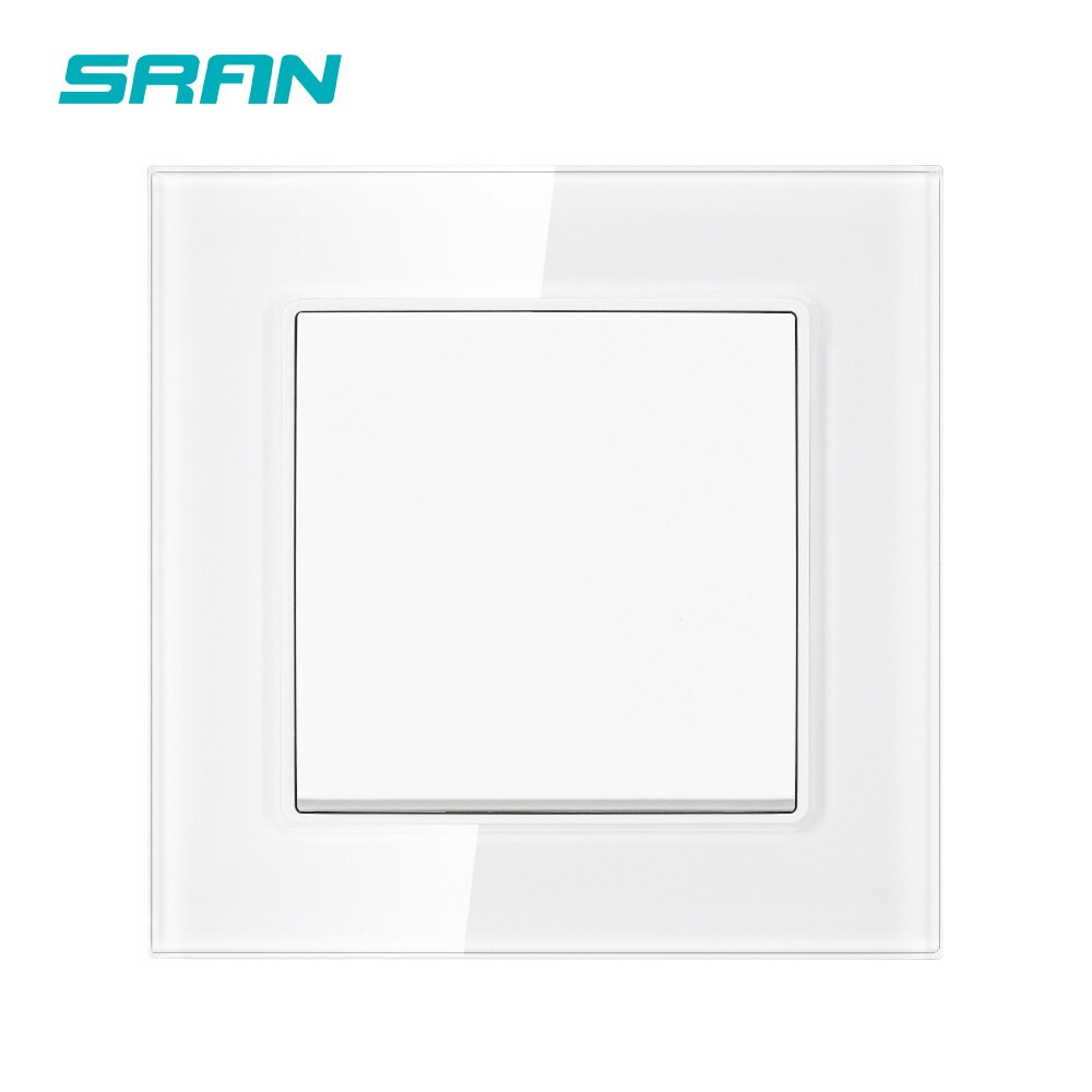 SRAN EU light switch 1gang 1way 16A 250V Crystal t... – Grandado
