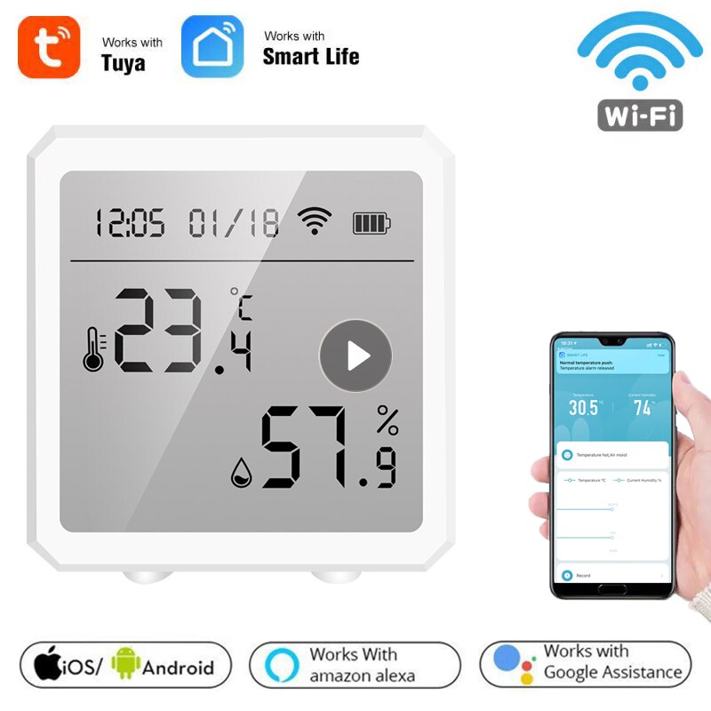 Tuya Smart Leven Wifi Temperatuur En Vochtigheid S... – Vicedeal