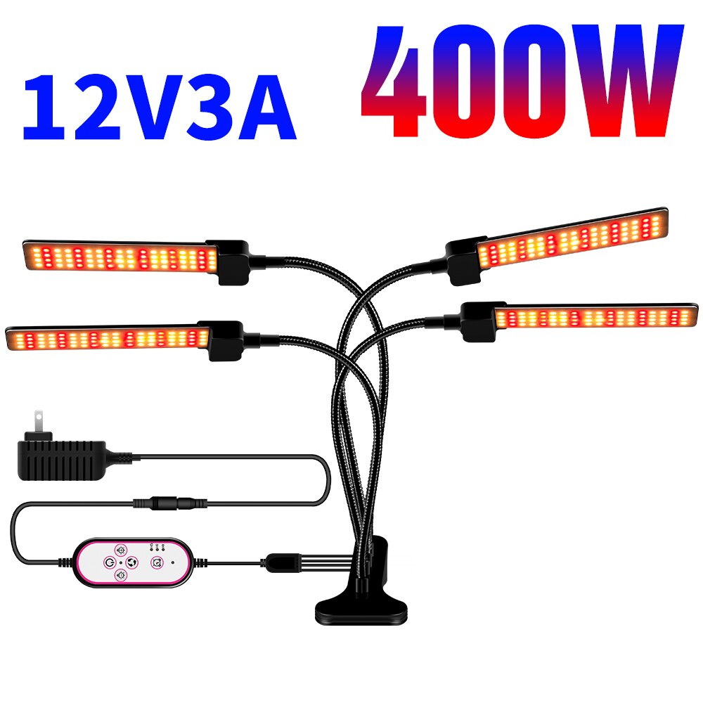 Hydroponic Lamp LED Phyto Light 12V Full Spectrum ... – Vicedeal