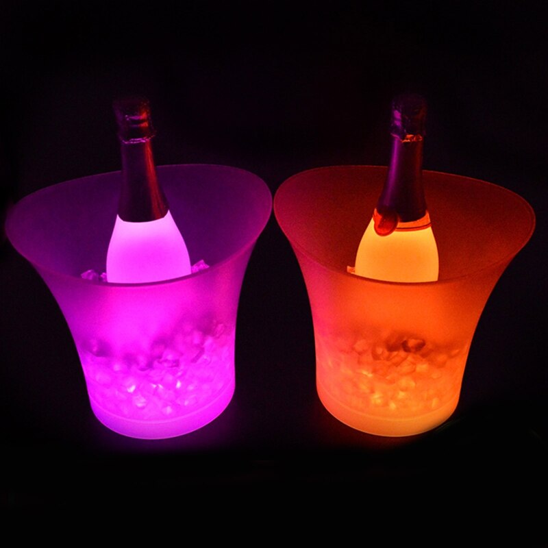 Durable 5L Colorful LED Ice Bucket Bar Ice Wine Tr... – Vicedeal