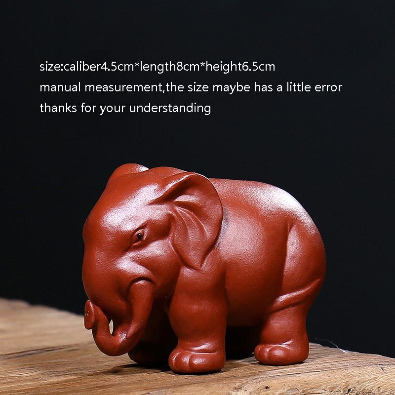 Yixing Natural Purple Clay Tea Pet Elephant Statue... – Vicedeal