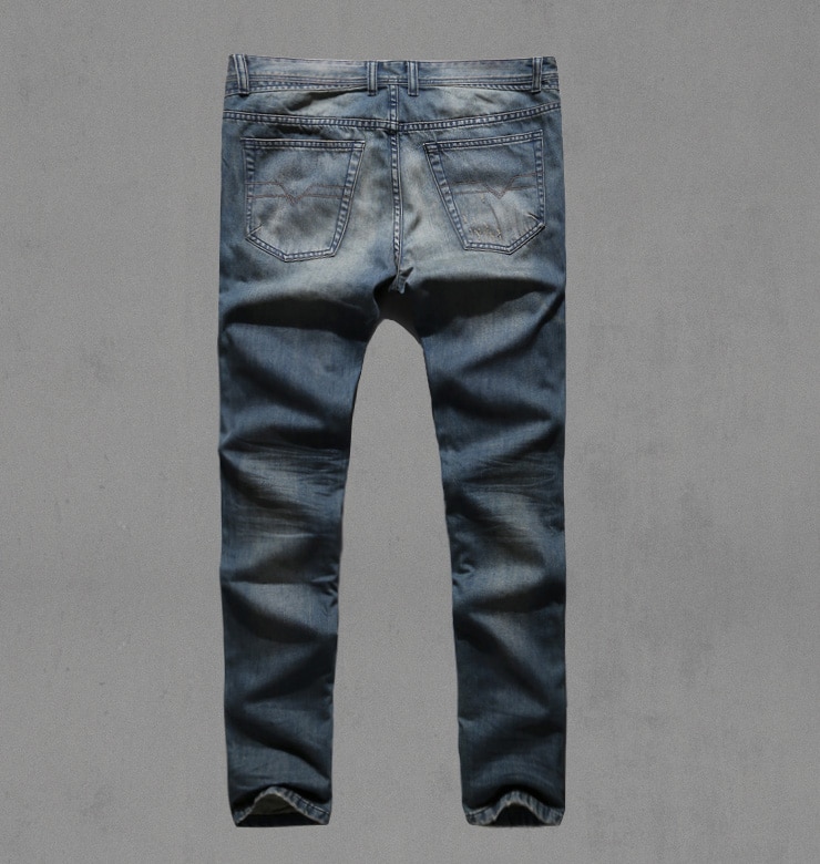 Brand motorcycle denim biker jeans men Slim Fit Wa... – Grandado