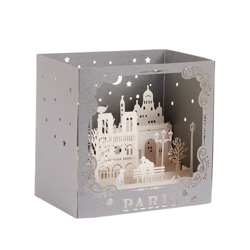 Paris 3D Fold Up Card And Envelope - Unique Fold U... – Grandado
