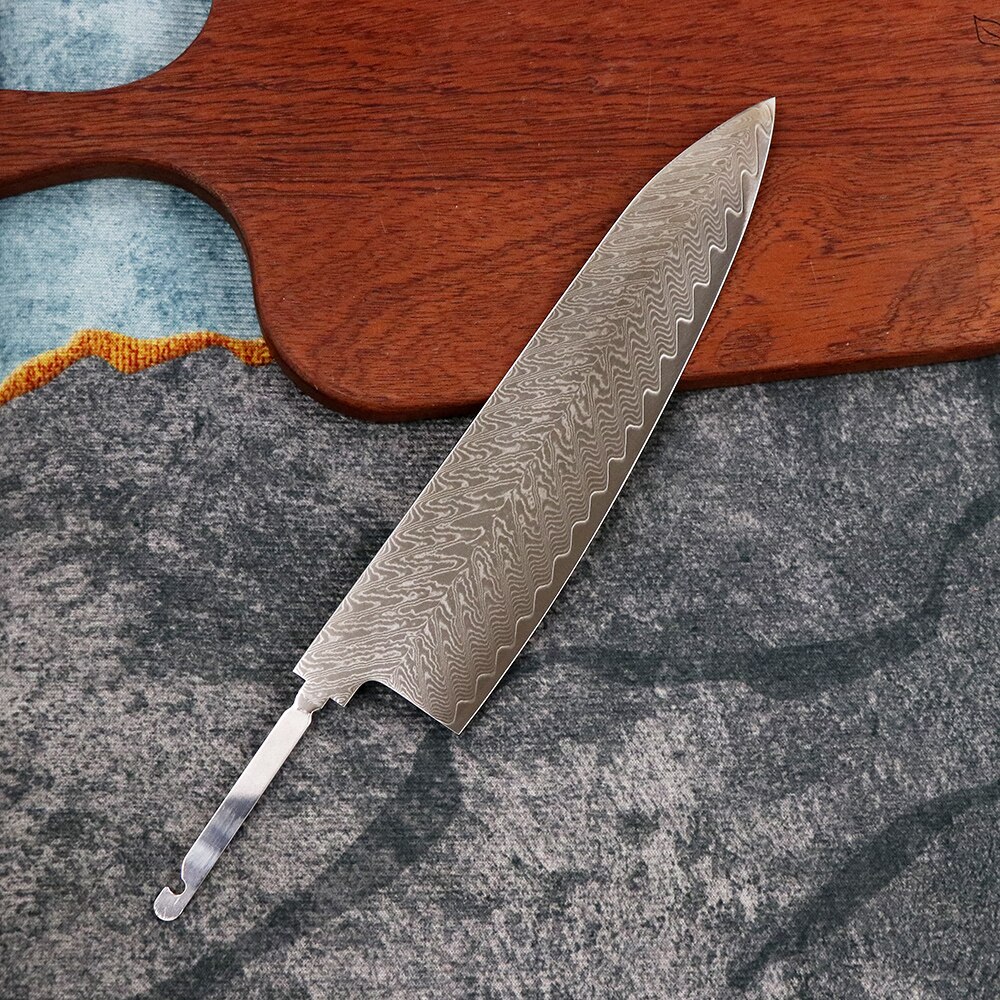 Sharp DIY chef Santoku knife blank VG10 Damascus s... – Grandado