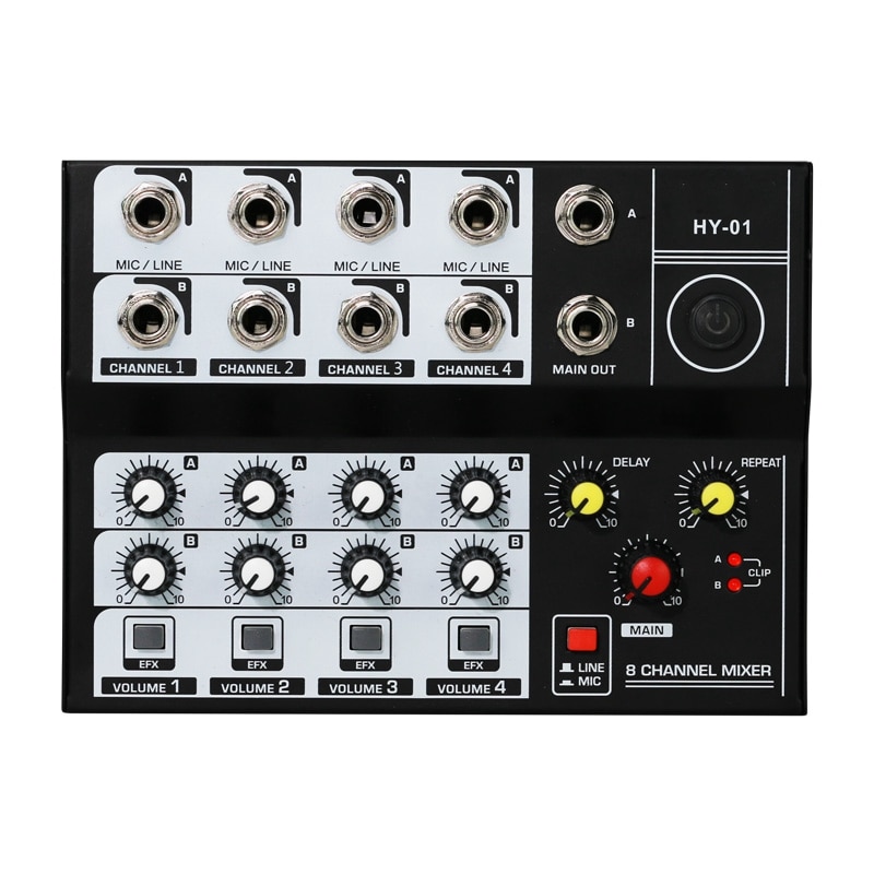 Musical Mini Sound Mixer 8 Channels o Mixers Effec... – Grandado