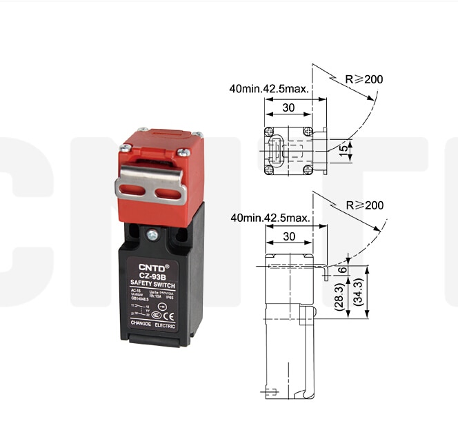 CZ-93B 2B (2NC) Safety Key Interlock Switch – Vicedeal