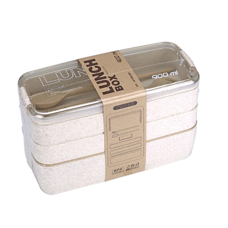 Eenvoudige Lunch Box Milieuvriendelijke Tarwe Stro... – Vicedeal