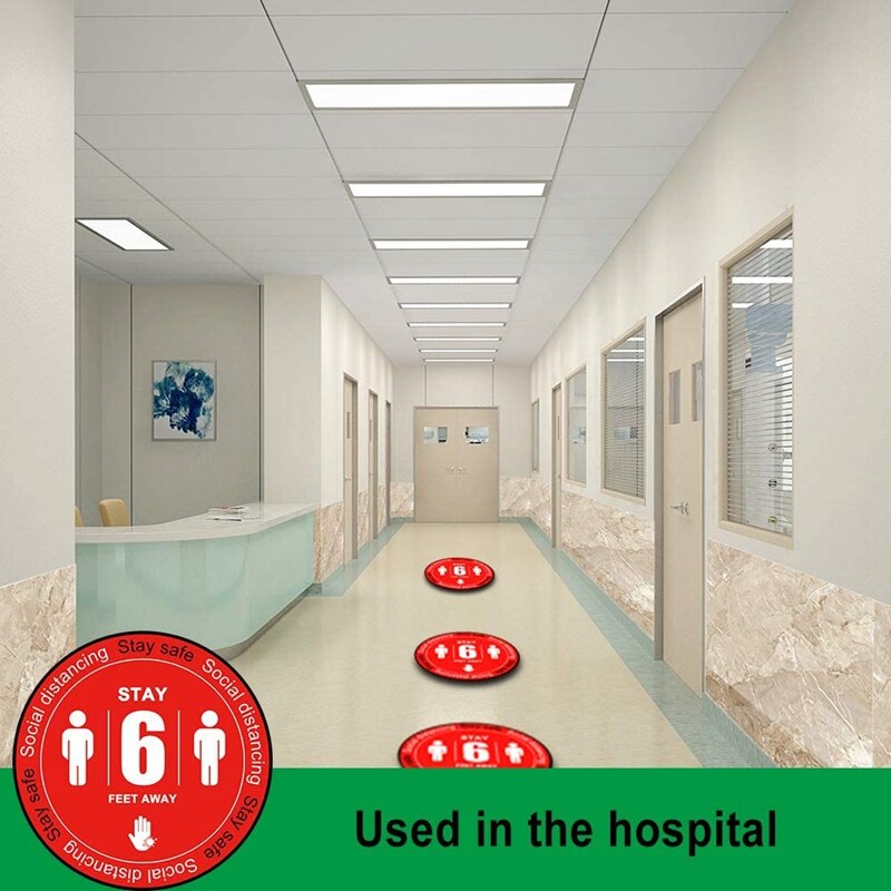 Social Distancing Floor Decal Stickers - 20 Pack 1... – Vicedeal