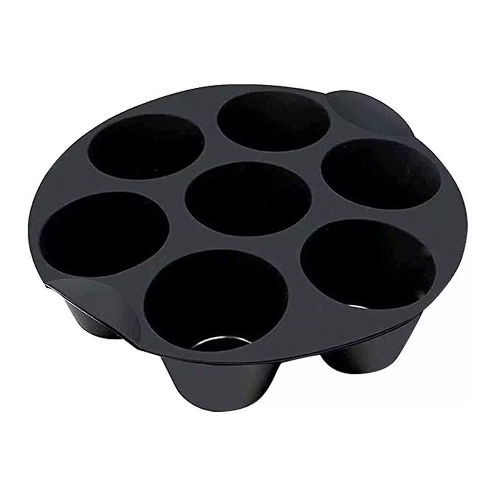 7 Holes Round Muffin Cup Cake Silicone Mold Air Fr... – Vicedeal