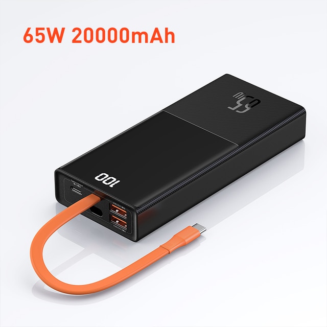 Baseus 65W Power Bank 20000mAh with Type C Two-Way... – Grandado