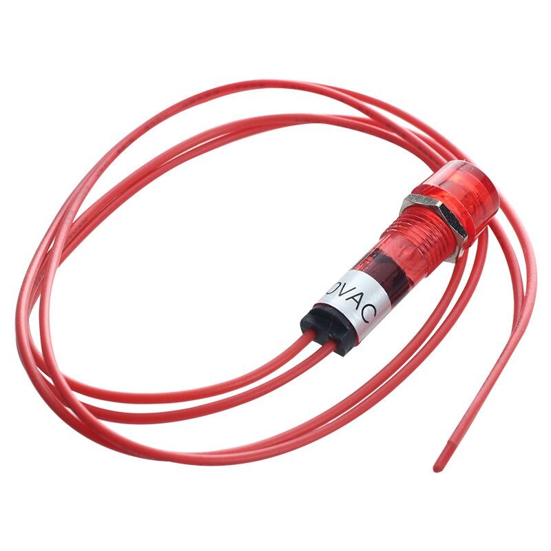 Neon Indicator Pilot Signal Lamp Red Light AC 250V... – Grandado