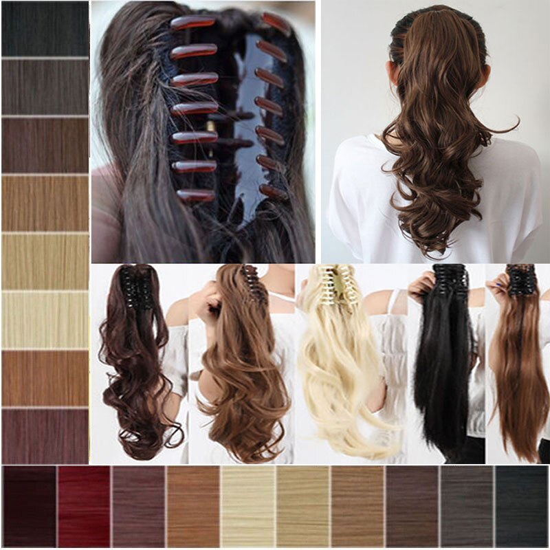 Gres Bouncy Curly Claw In Ponytails Synthetic Hair... – Grandado