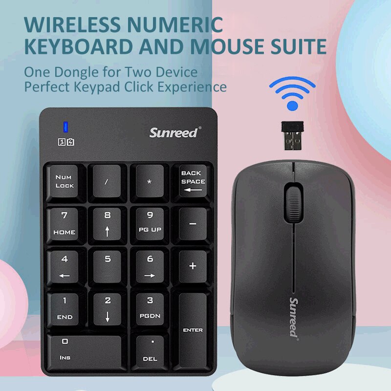 Mini Numeric Keyboard Mouse Combo Wireless Keypad ... – Grandado
