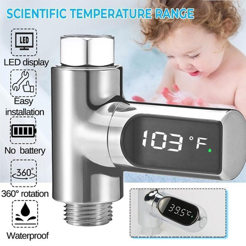 Led Display Water Douche Thermometer Zelf-Generere... – Grandado