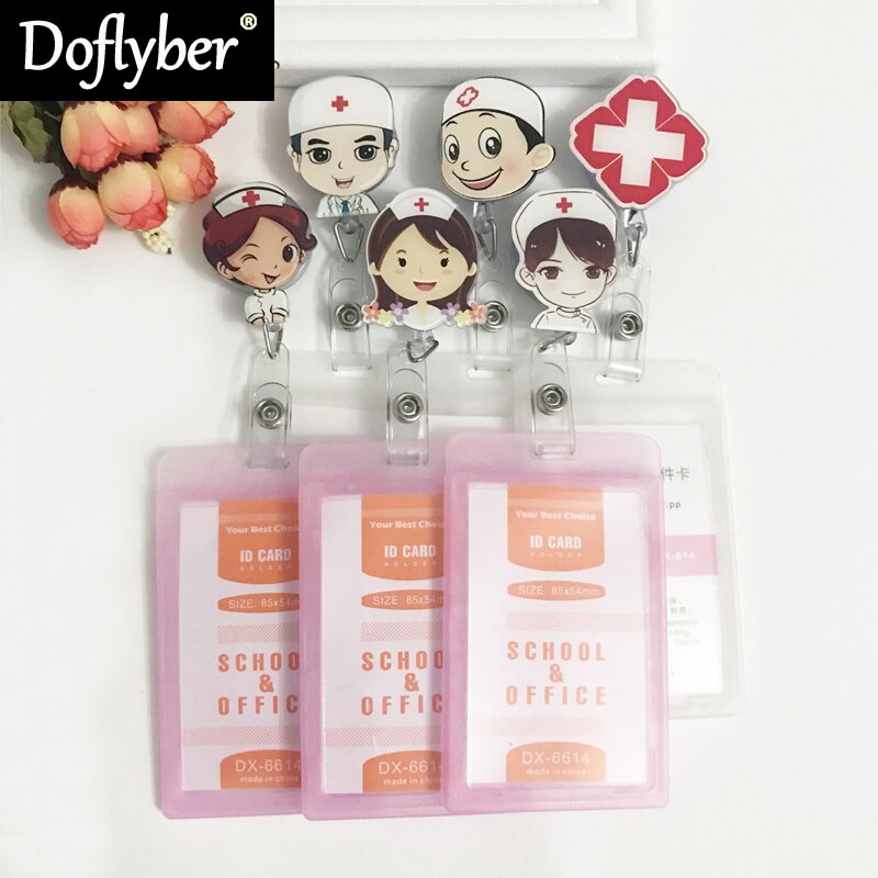 Intrekbare Cartoon Badge Reel Set Student Verpleeg... – Grandado