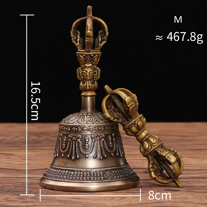 Nepalese Copper Bell Tibetan Buddhist Tantric Inst... – Grandado