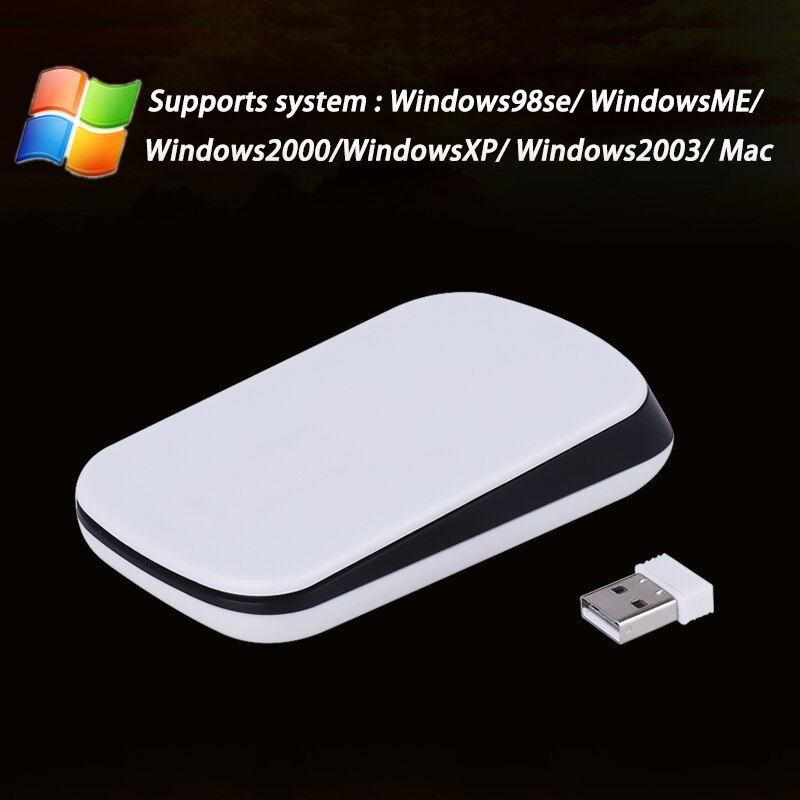 Touch Arc Wireless Mouse Ultra Thin USB 1200 DPI O... – Grandado