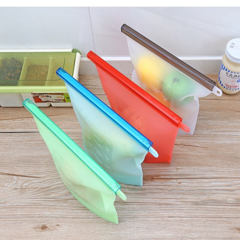 100% sacs réutilisables De Silicone De Bolsa Almac... – Grandado