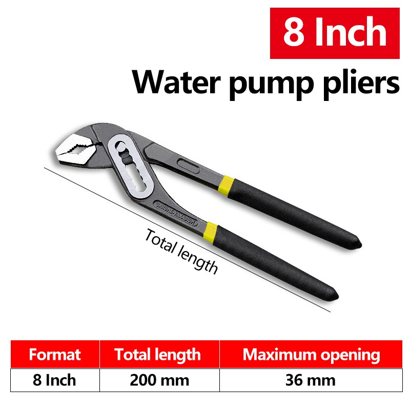 8" 10" 12" water pump pliers quick release plumbin... – Vicedeal