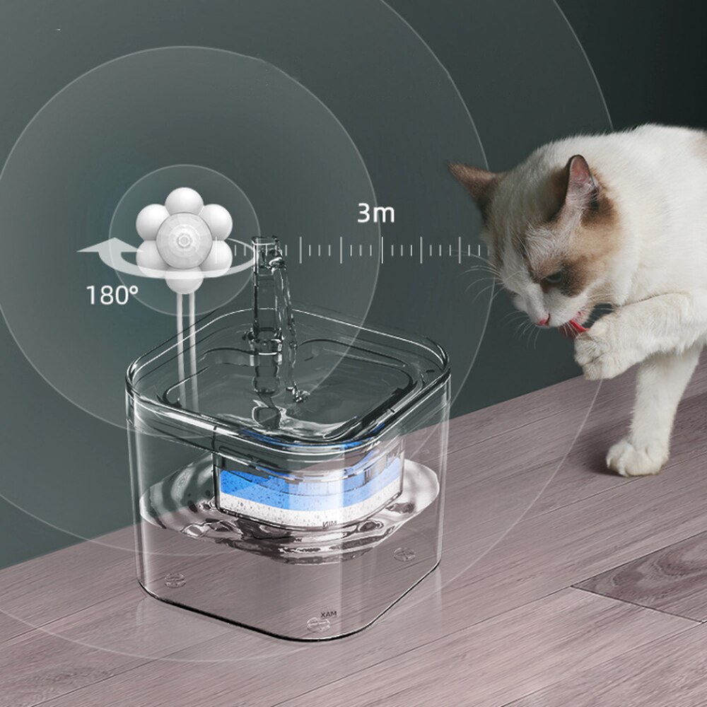 2.2L Pet Water Fountain Circulating Filter Cat Wat... – Grandado