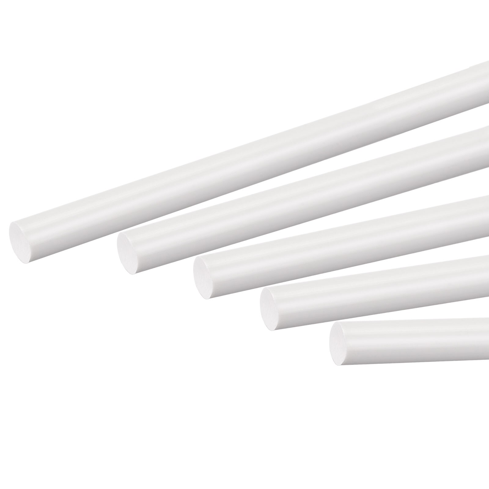 Uxcell ABS Plastic Rod Round Solid White Bar 8mmx2... – Grandado