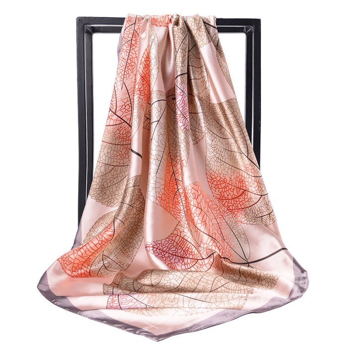 90*90cm printed silk satin scarves shawl – Grandado