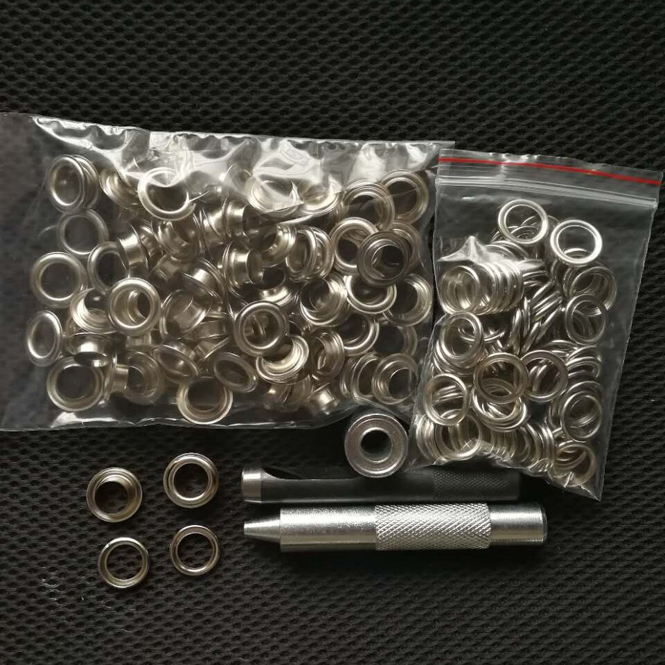 100pcs/lot Metal Silver Golden Banner Grommet Eyel... – Grandado