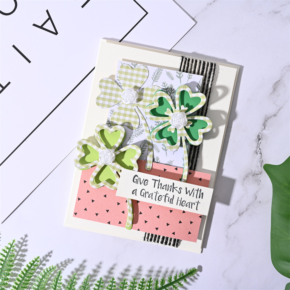 InLoveArts Four Leaf Clover Metal Cutting Dies Ste... – Grandado