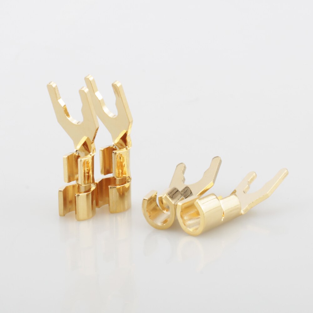 8pcs Hi-end Solid Copper plug 24K Gold plated Spad... – Vicedeal