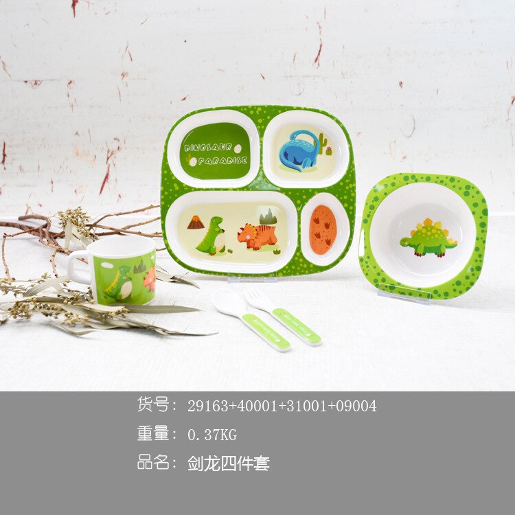 Baby Plate Children's Tableware Compartment Tr... – Grandado