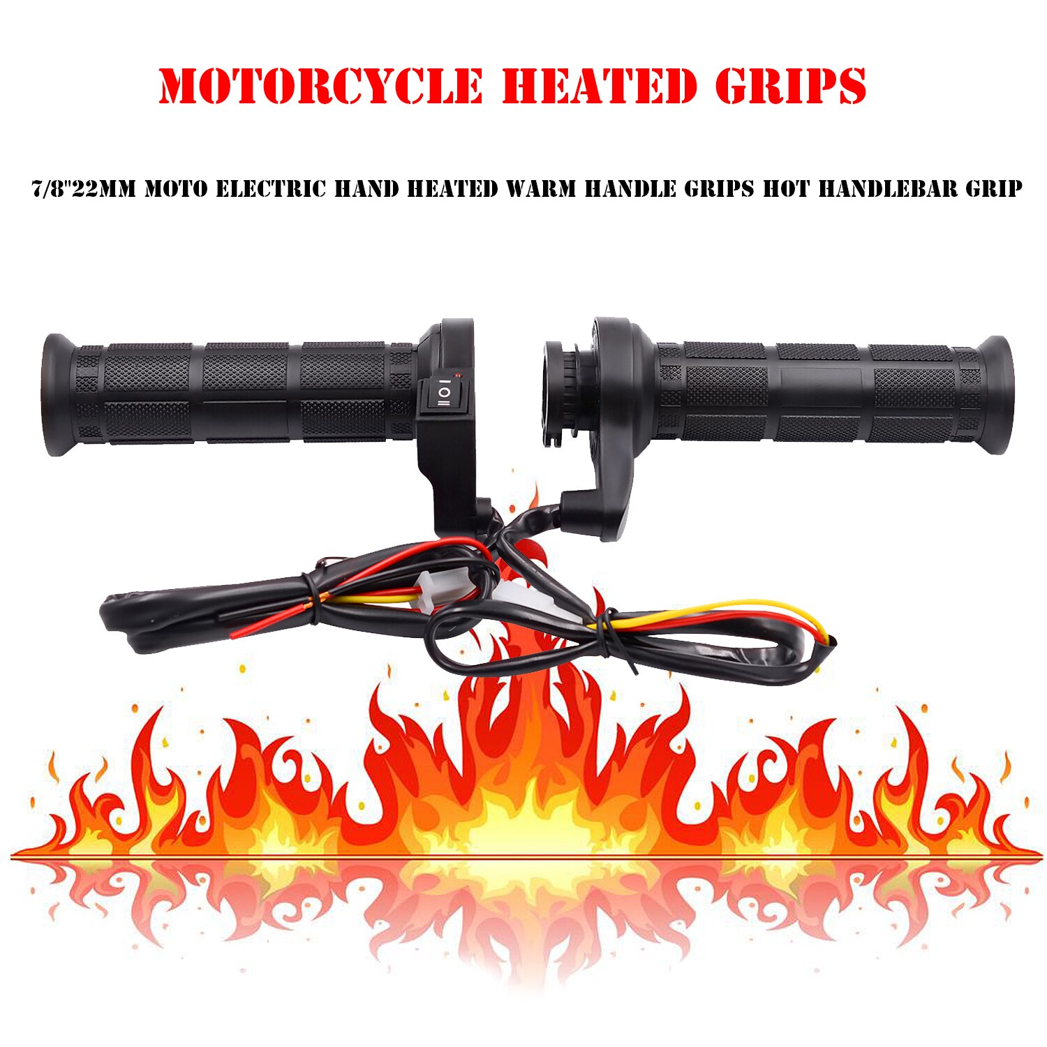 3 in1 Motorcycle Handlebar Electric Heated Grips H... – Vicedeal