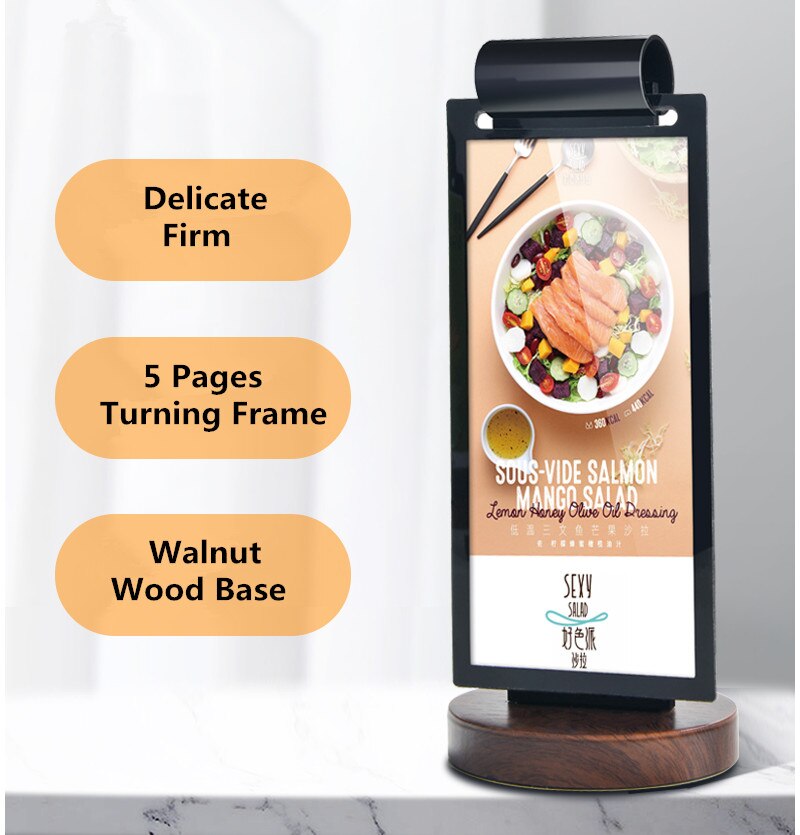 A6 Flip Pages Double Sided T Shape Table Top Sign ... – Grandado