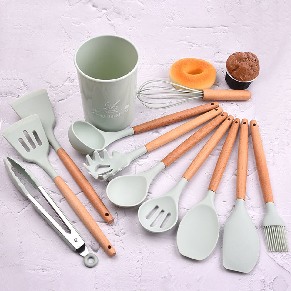 9/10/11/12PCS Kitchen Cooking Tools Set Silicone U... – Grandado