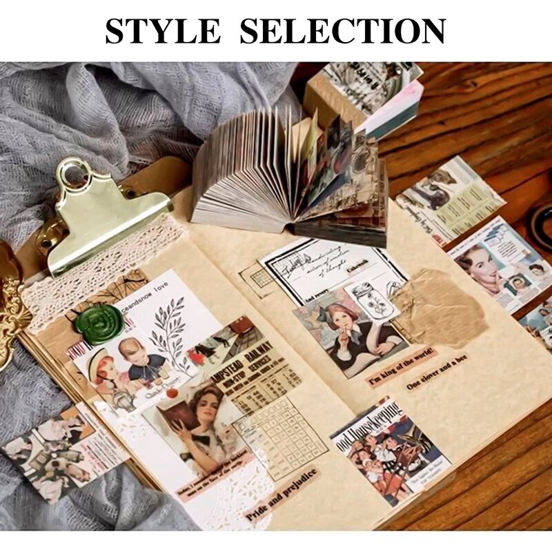 400Pcs Junk Journal Vintage DIY Material Paper Jou... – Grandado