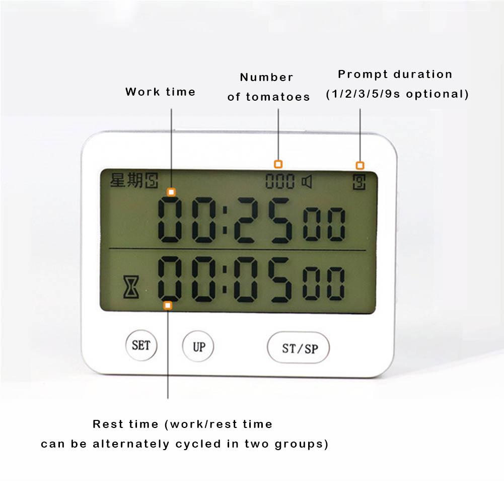 Yishi YS-255 Dual Screen Display Timer Wekker Toma... – Vicedeal