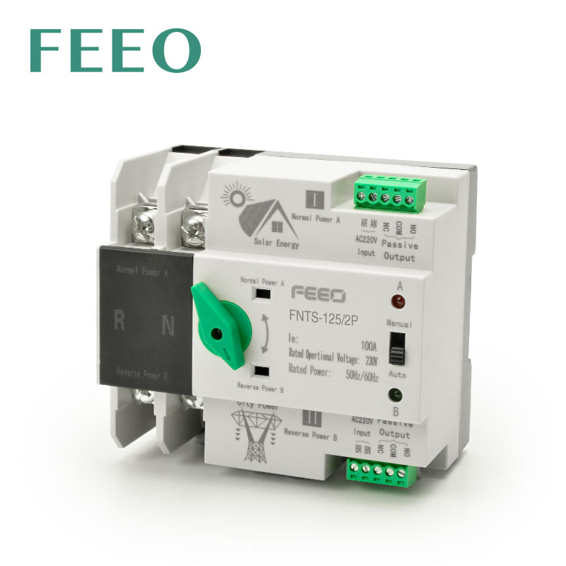 FEEO Din Rail 2P 125A ATS Solar Energy Dual Power ... – Grandado
