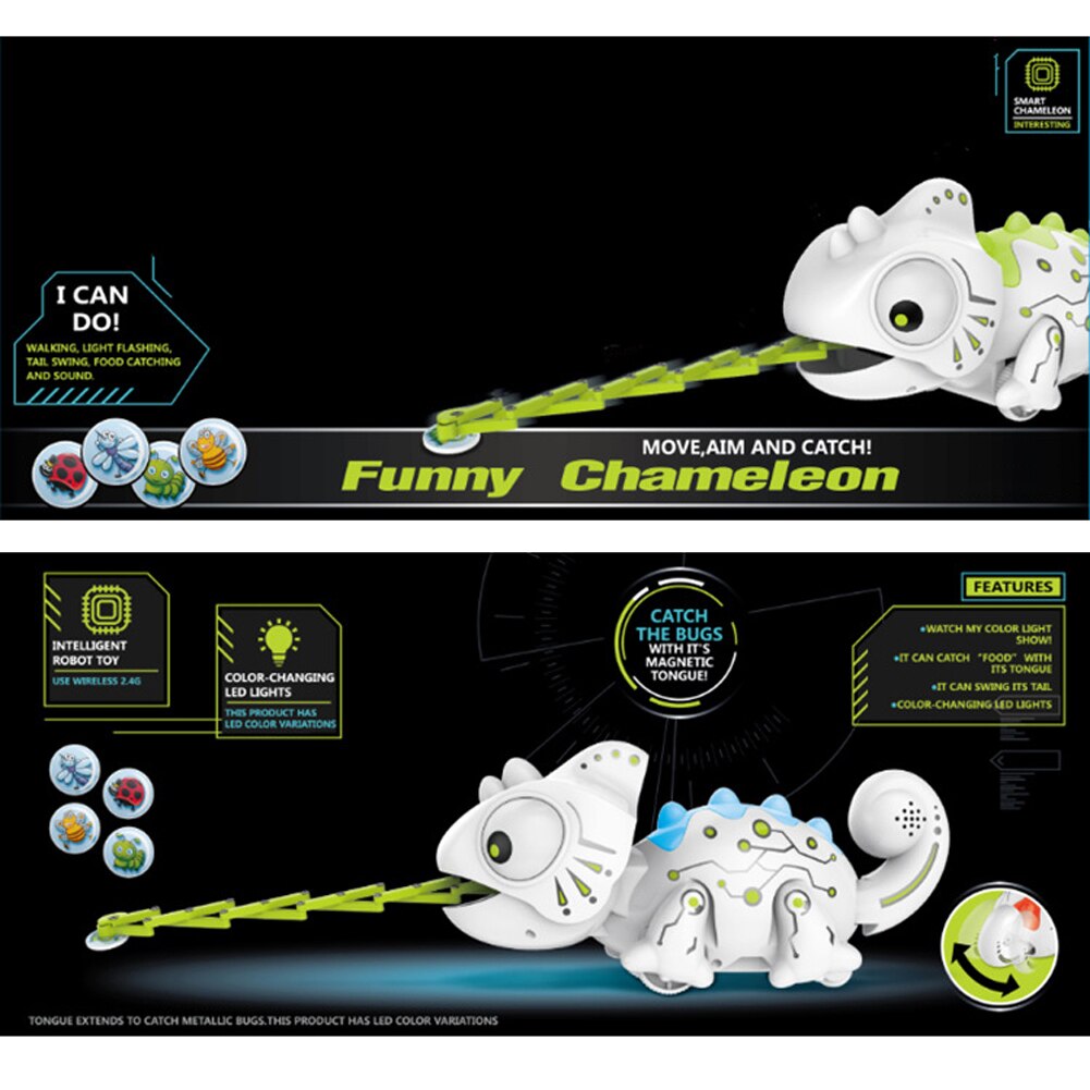RC Chameleon Lizard Pet 2.4G Intelligent Toy Robot... – Grandado