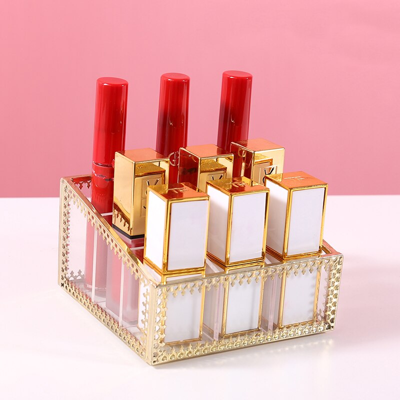 15 Lattice Trapezoid Glass Transparent Makeup Disp... – Vicedeal
