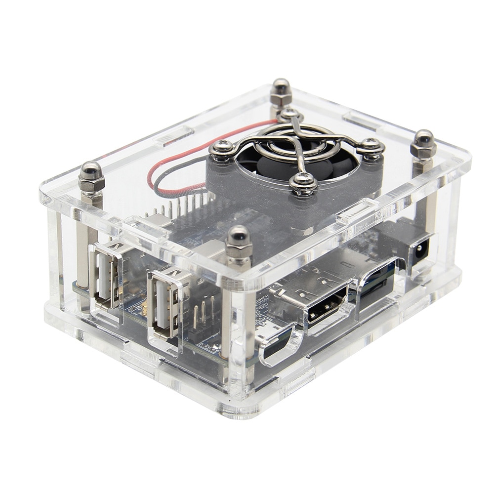 Orange Pi Lite Acrylic Case with Fan Copper Heatsi... – Grandado