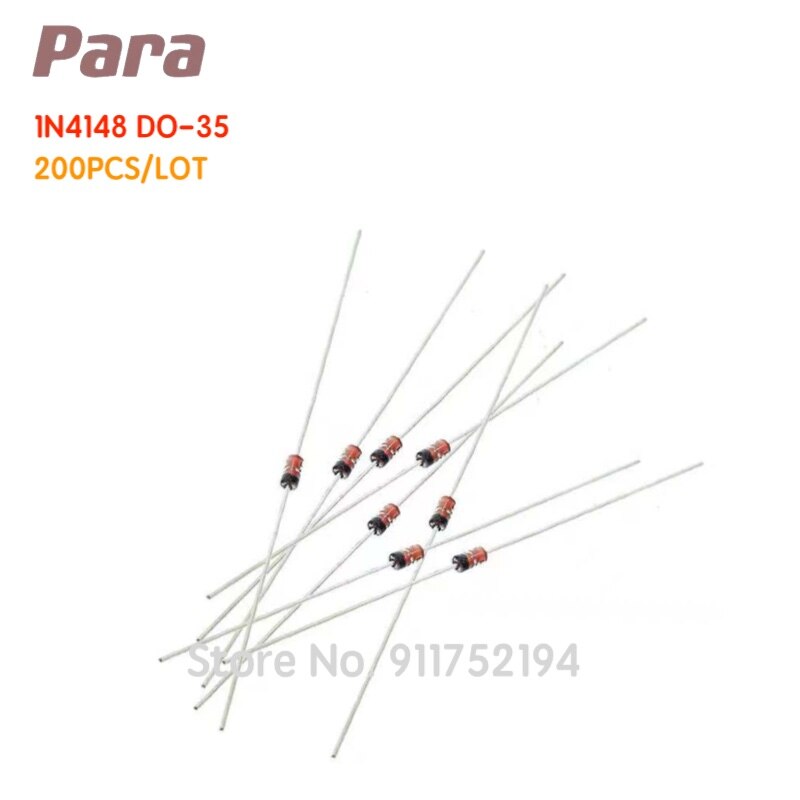 200PCS/LOT 1N4148 IN4148 DO-35 High-speed switchin... – Grandado
