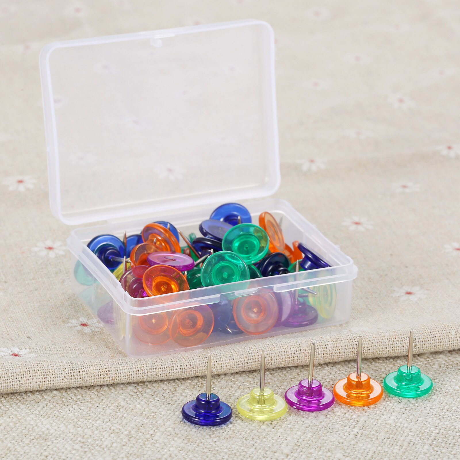 50Pcs/1Box Push Pins I-Vormige Grote Nagels Transp... – Vicedeal